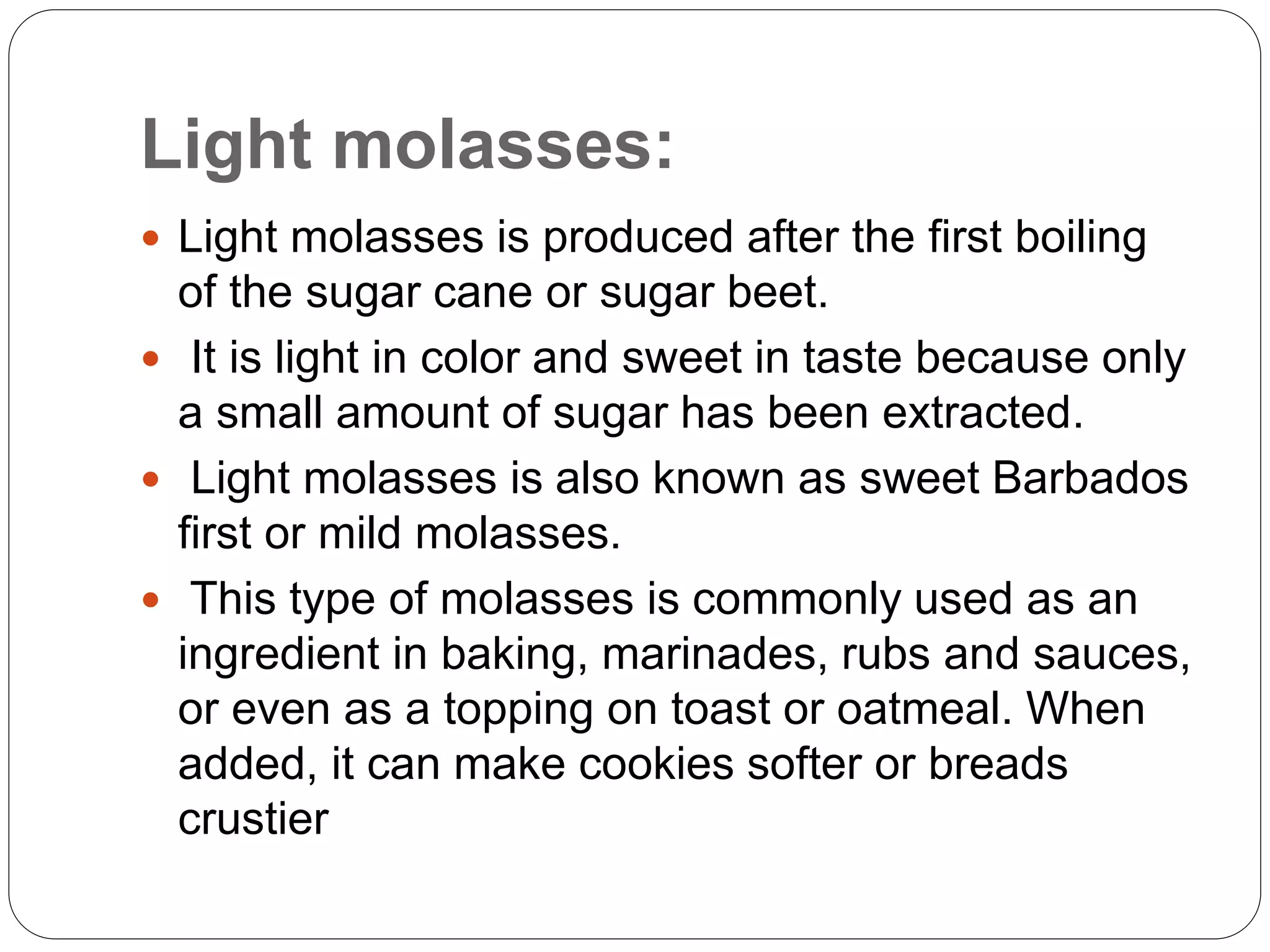 Molasses and ethyl Alcohol production From Molasses | PPTX