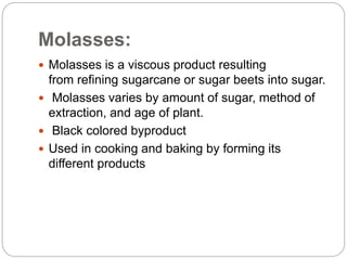 Molasses and ethyl Alcohol production From Molasses | PPTX