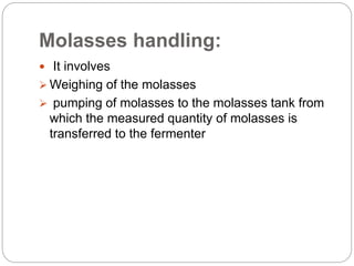 Molasses and ethyl Alcohol production From Molasses | PPTX