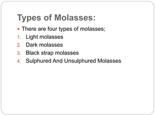 Molasses and ethyl Alcohol production From Molasses | PPTX