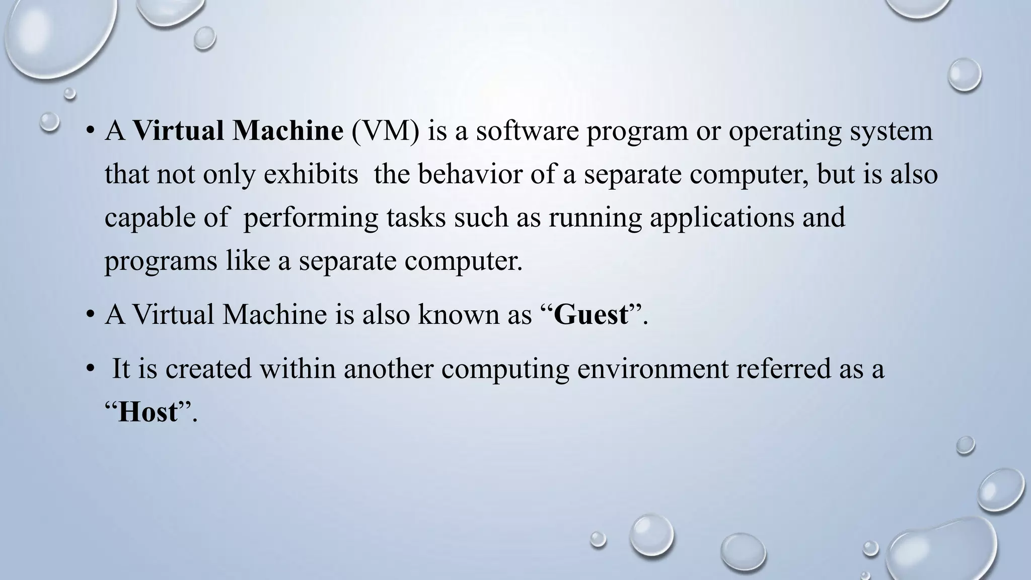 Virtual Machine Concept | PPTX