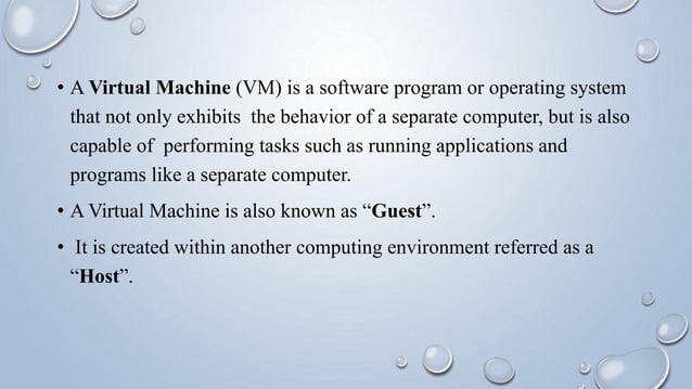Virtual Machine Concept | PPTX