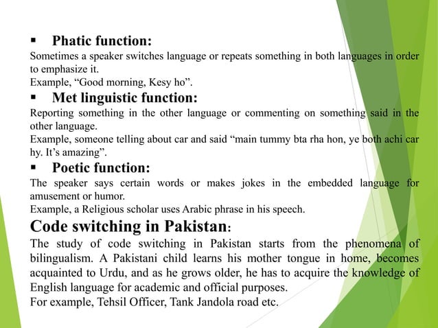 Code Switching & Codee Mixing | PPTX