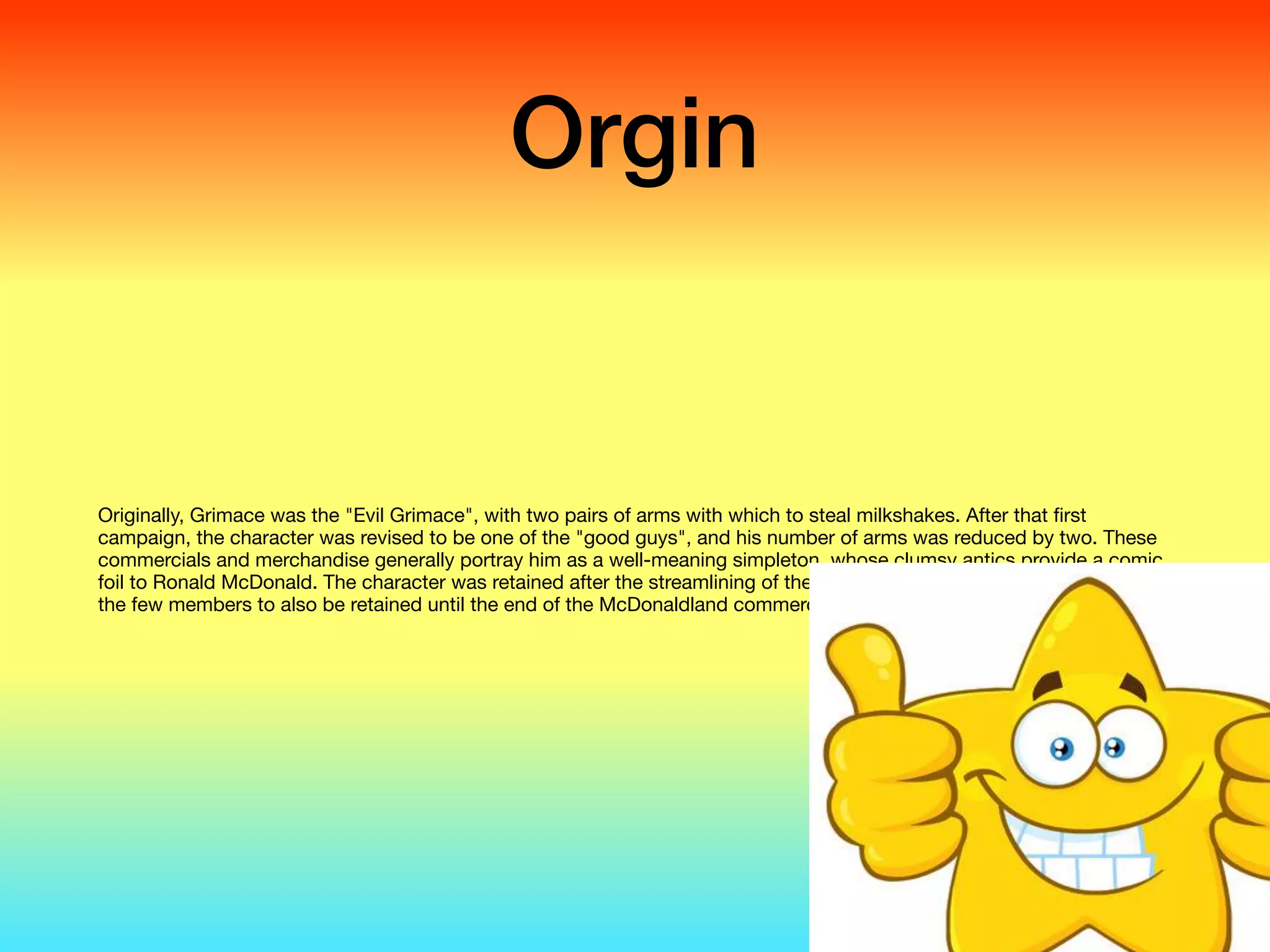 Grimace Presentation | PPT