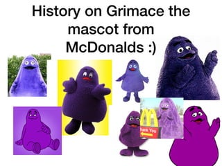 Mcdonalds Original Grimace