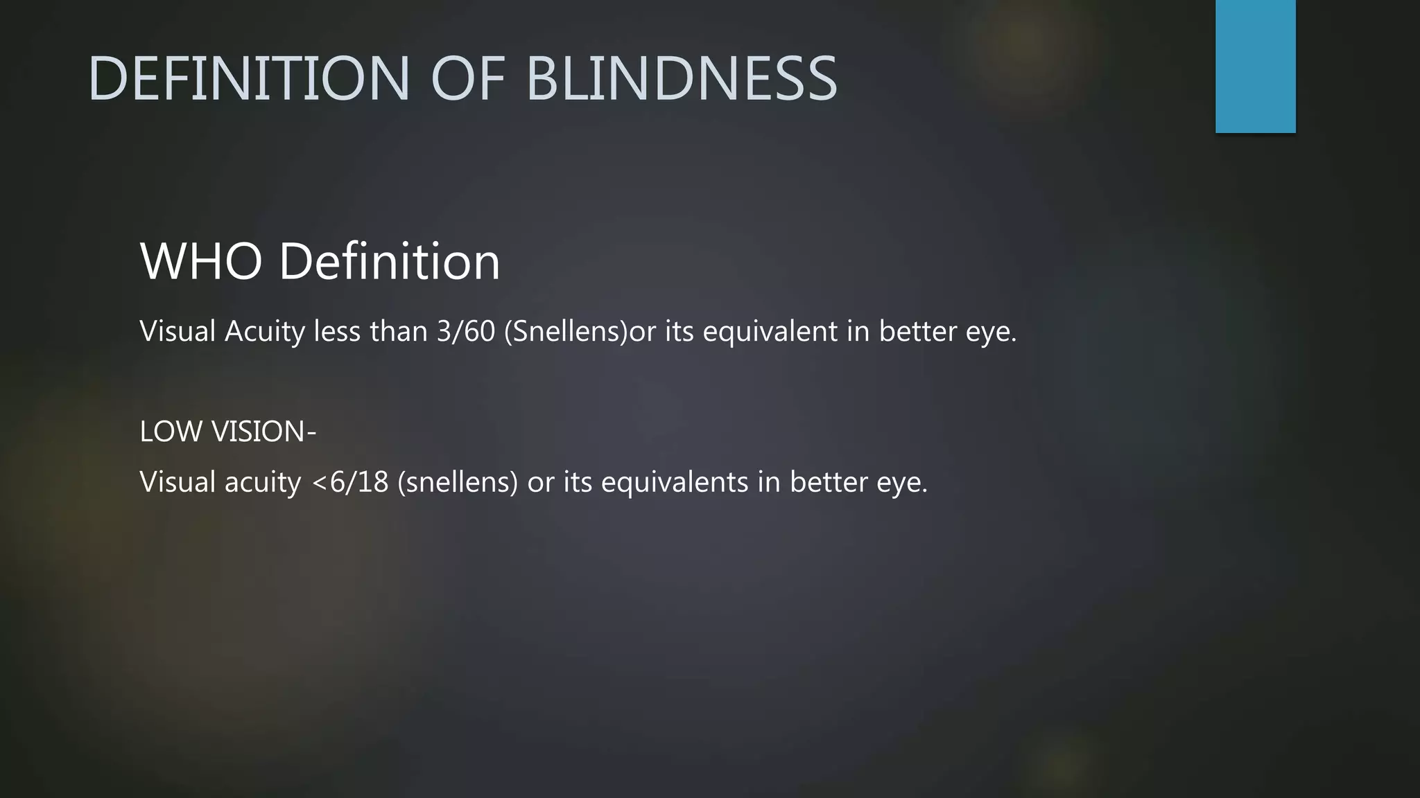 National Programme for Control of Blindness | PPTX