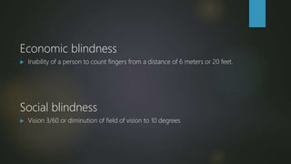 National Programme for Control of Blindness | PPTX