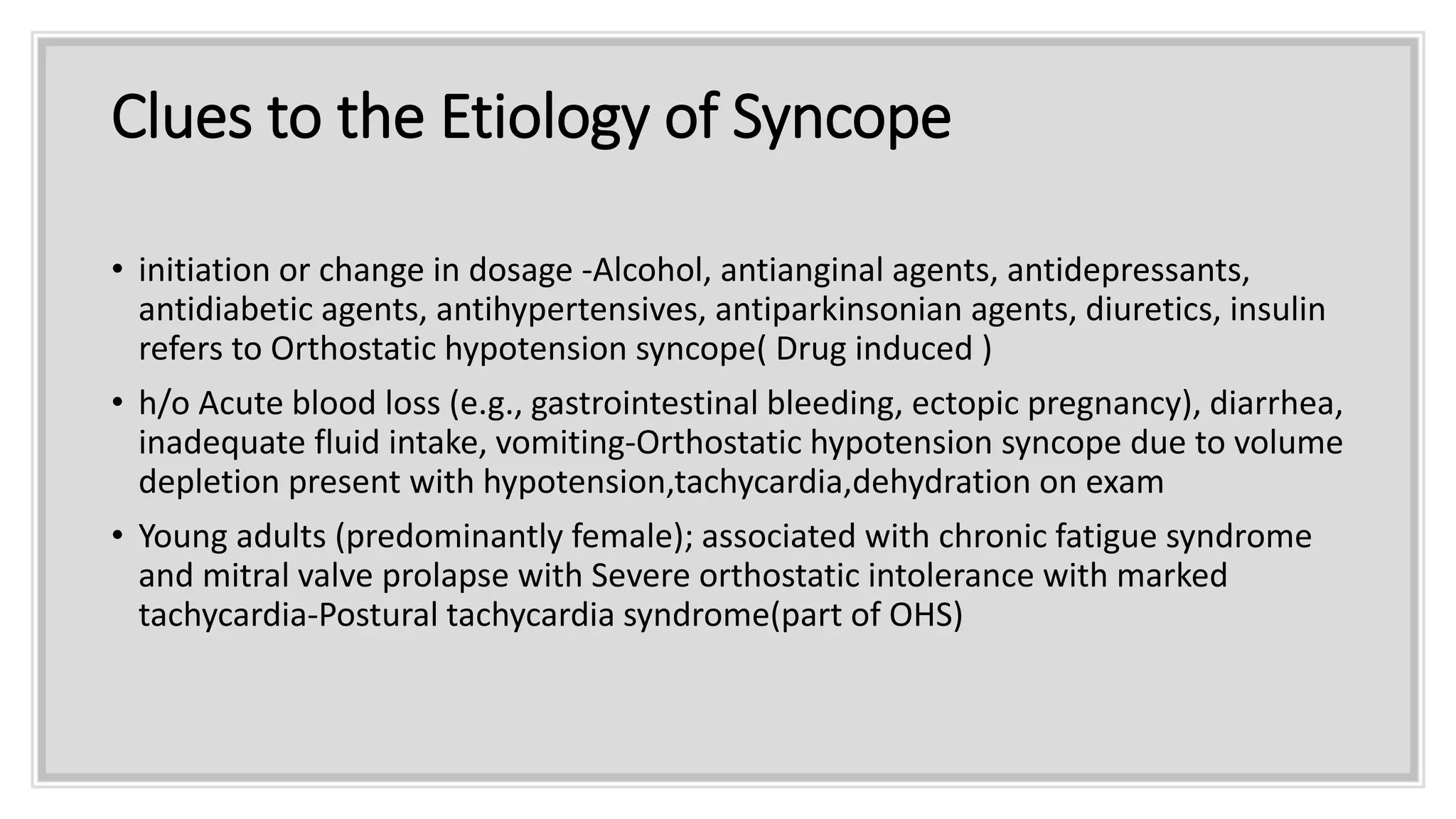 APPROACH TO SYNCOPE ,DIAGNOSIS AND MANAGEMENT | PPTX