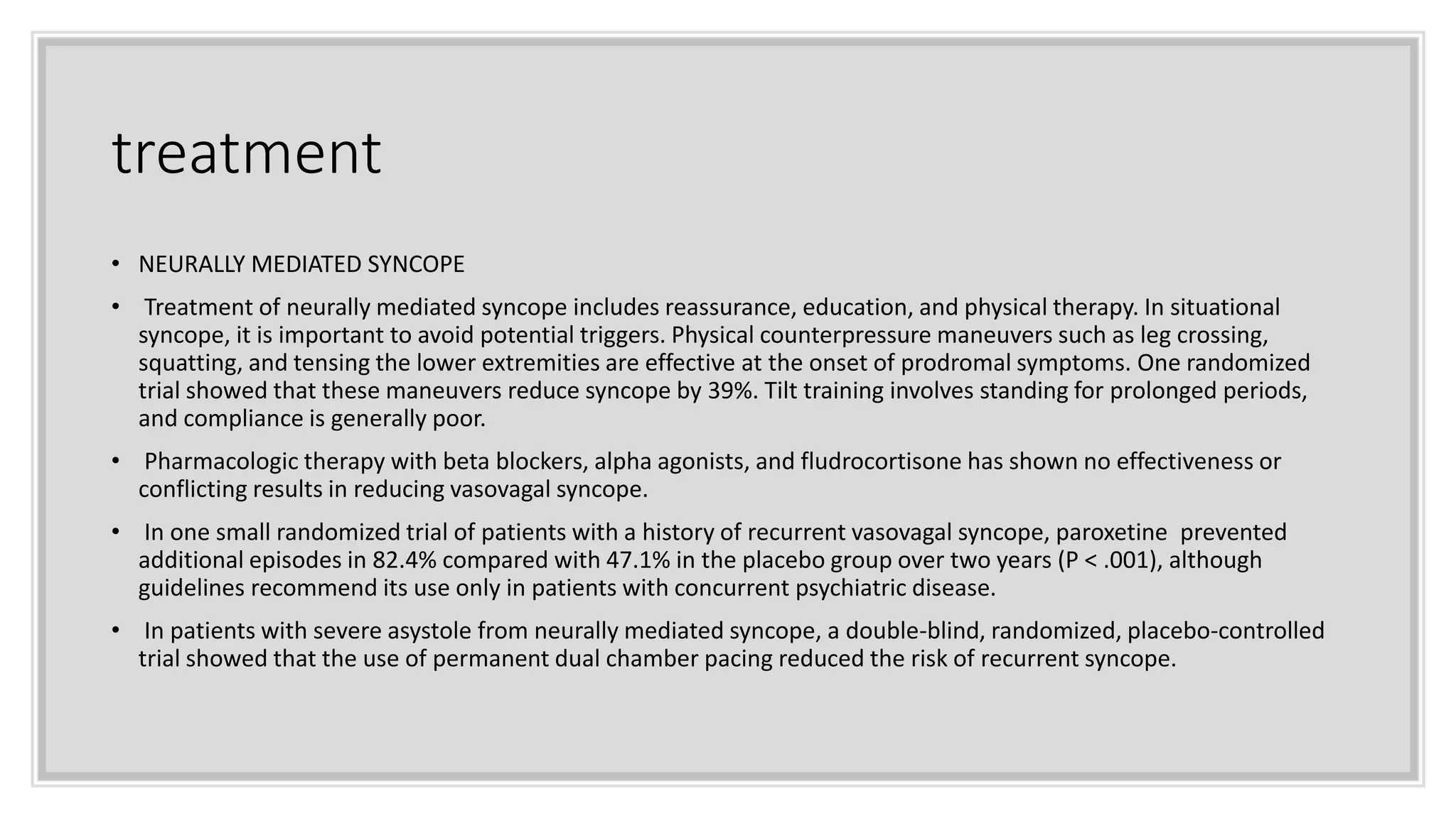 APPROACH TO SYNCOPE ,DIAGNOSIS AND MANAGEMENT | PPTX