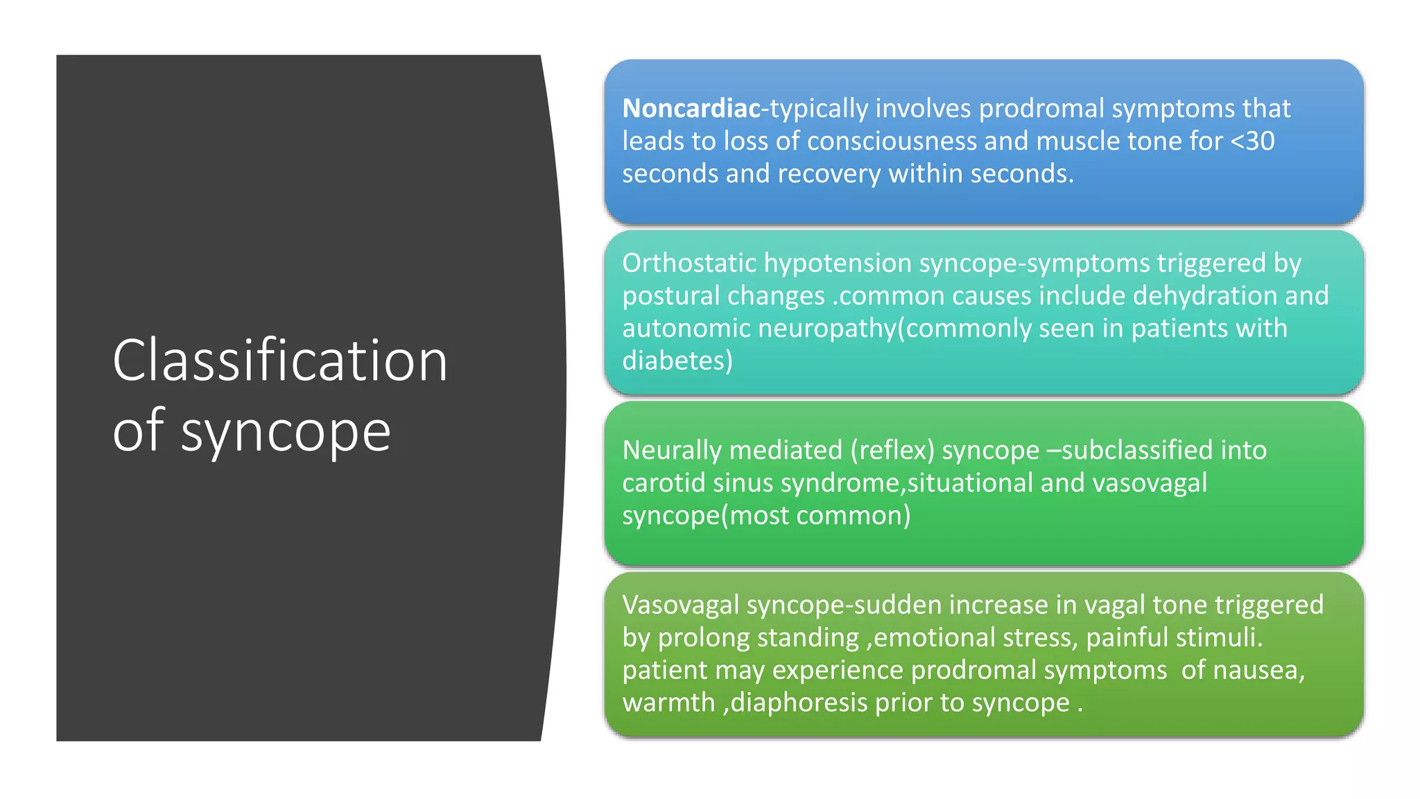 APPROACH TO SYNCOPE ,DIAGNOSIS AND MANAGEMENT | PPTX