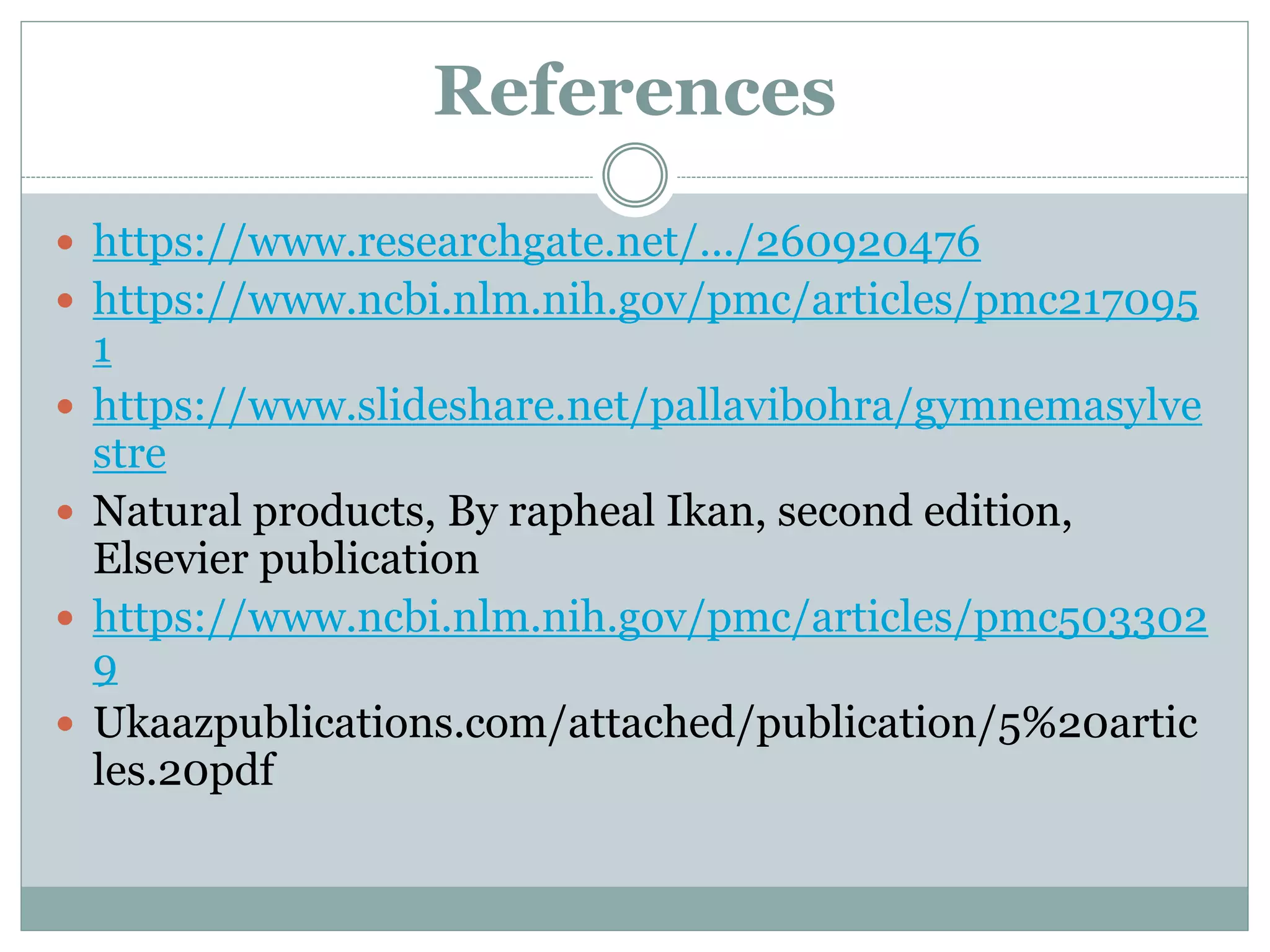 Active constituent of drugs used in diabetic therapy | PPTX
