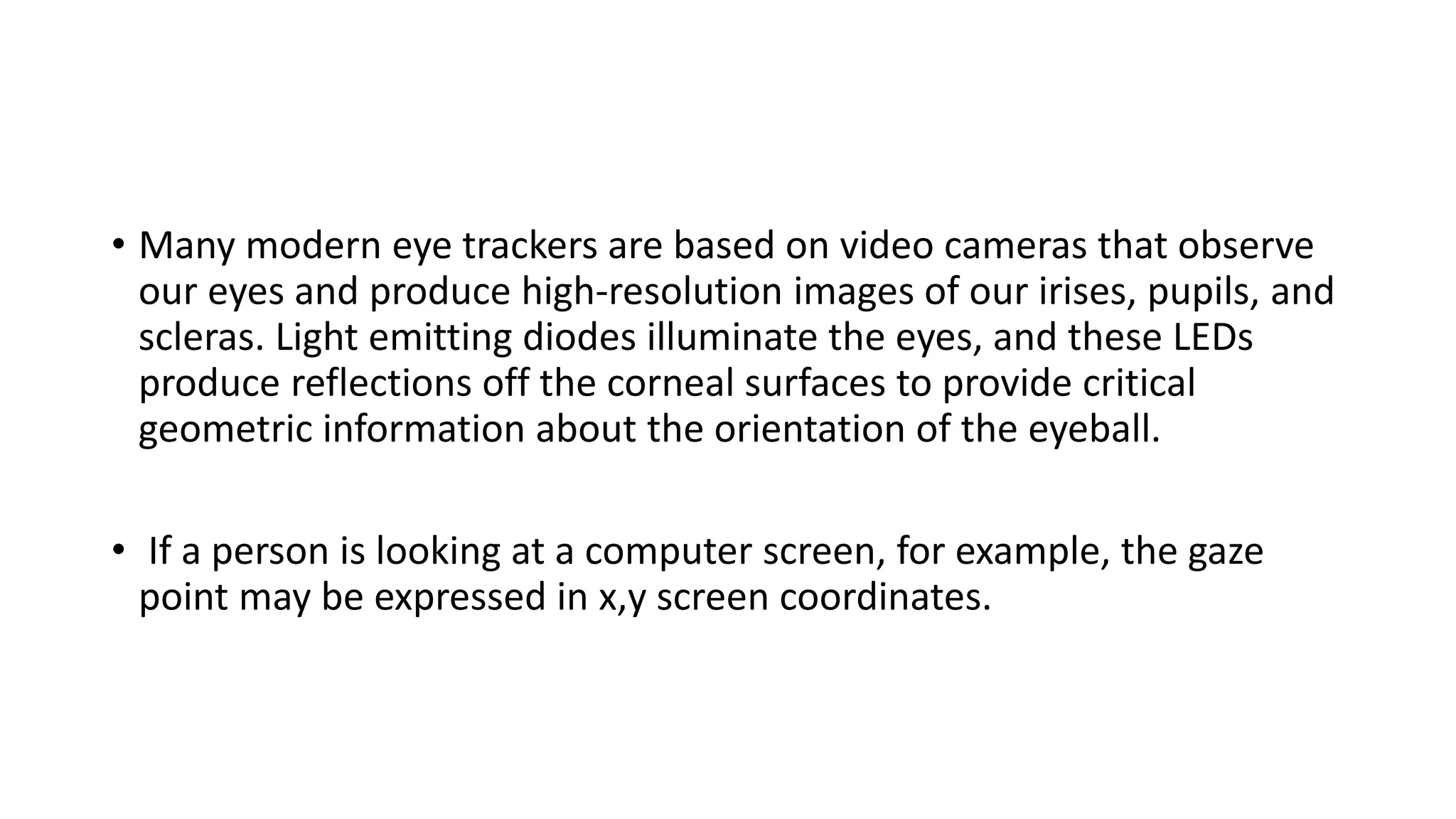 EYE TRACKING TECHNOLOGY | PPTX