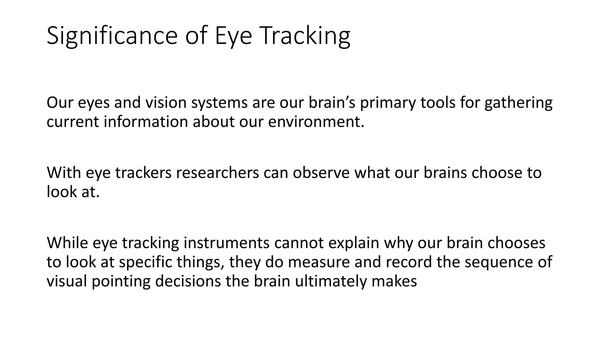 EYE TRACKING TECHNOLOGY | PPTX