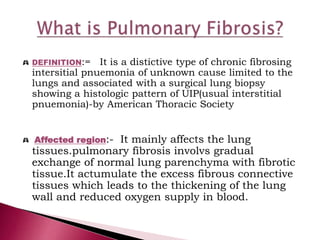 Pulmonary Fibrosis | PPTX