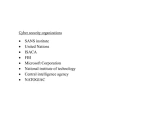 Cyber crime and security threads | PPTX