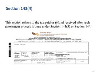 Assessment Under section 143 | PPTX