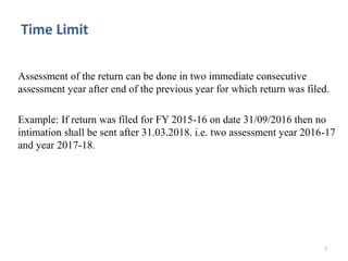 Assessment Under section 143 | PPTX