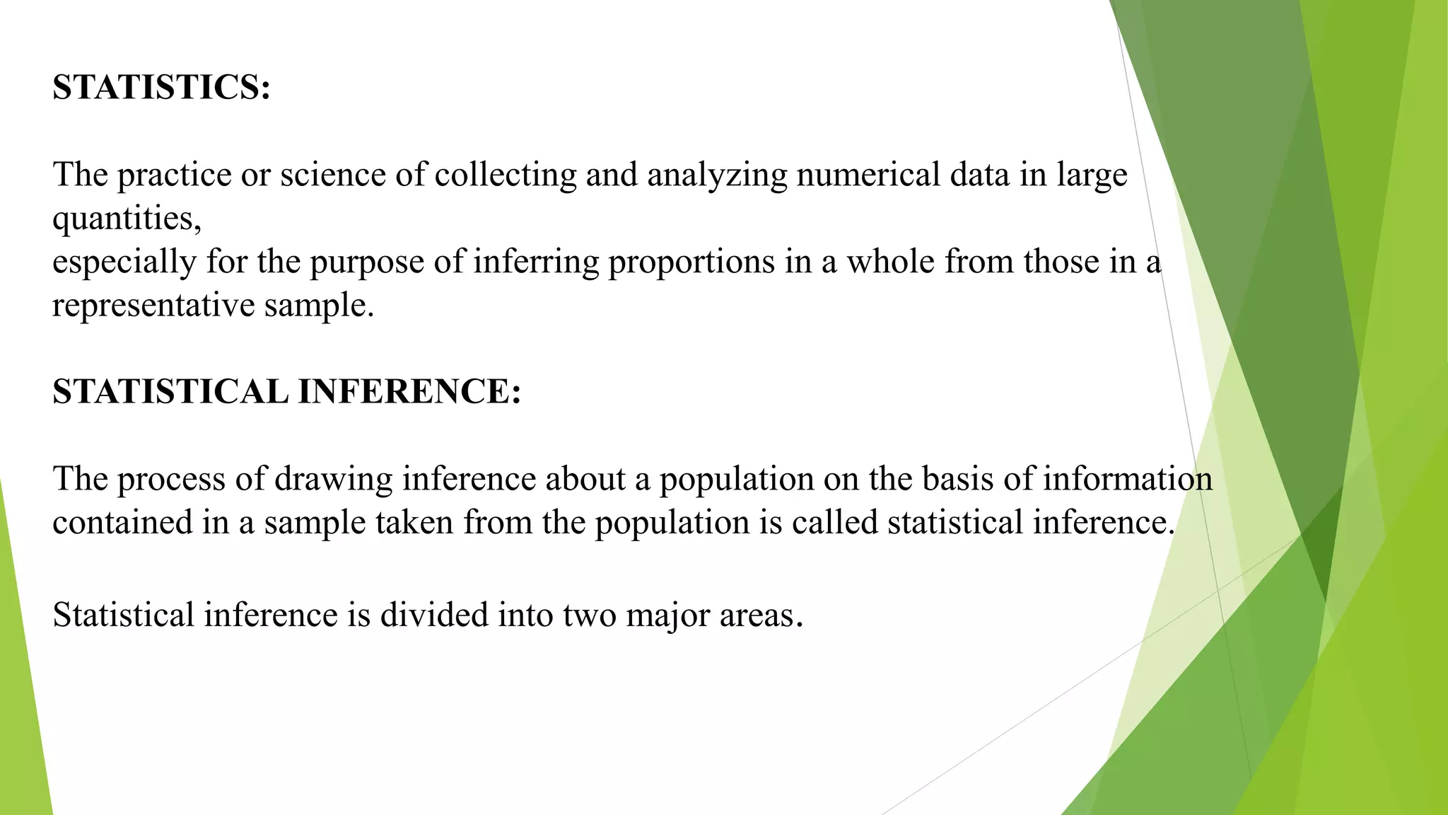 statistics linear progression | PPTX