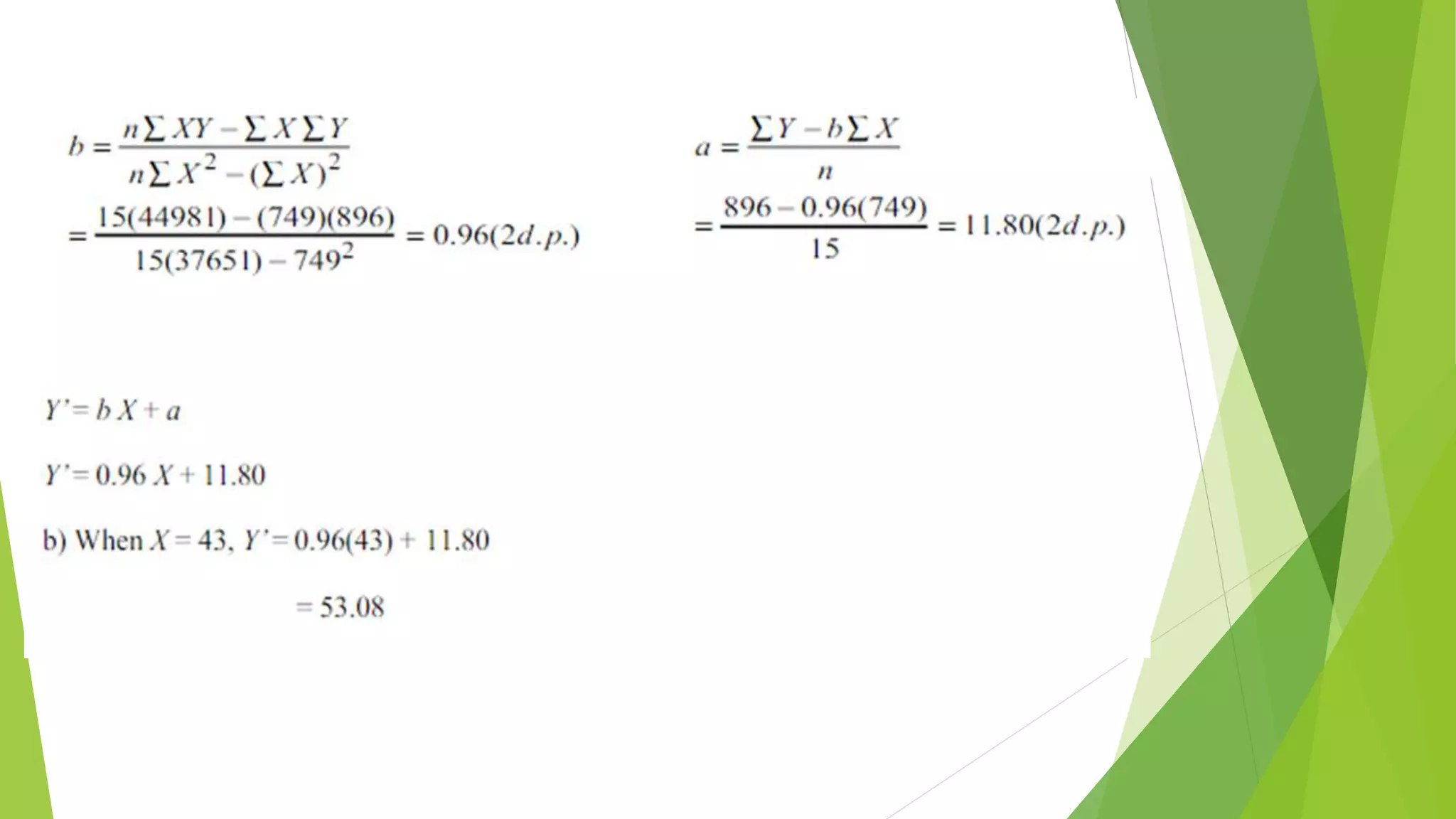 statistics linear progression | PPTX