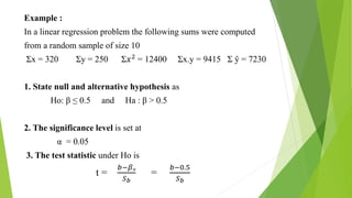 statistics linear progression | PPTX