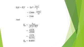statistics linear progression | PPTX