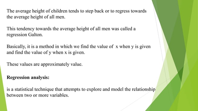 statistics linear progression | PPT
