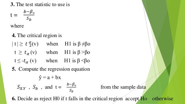 statistics linear progression