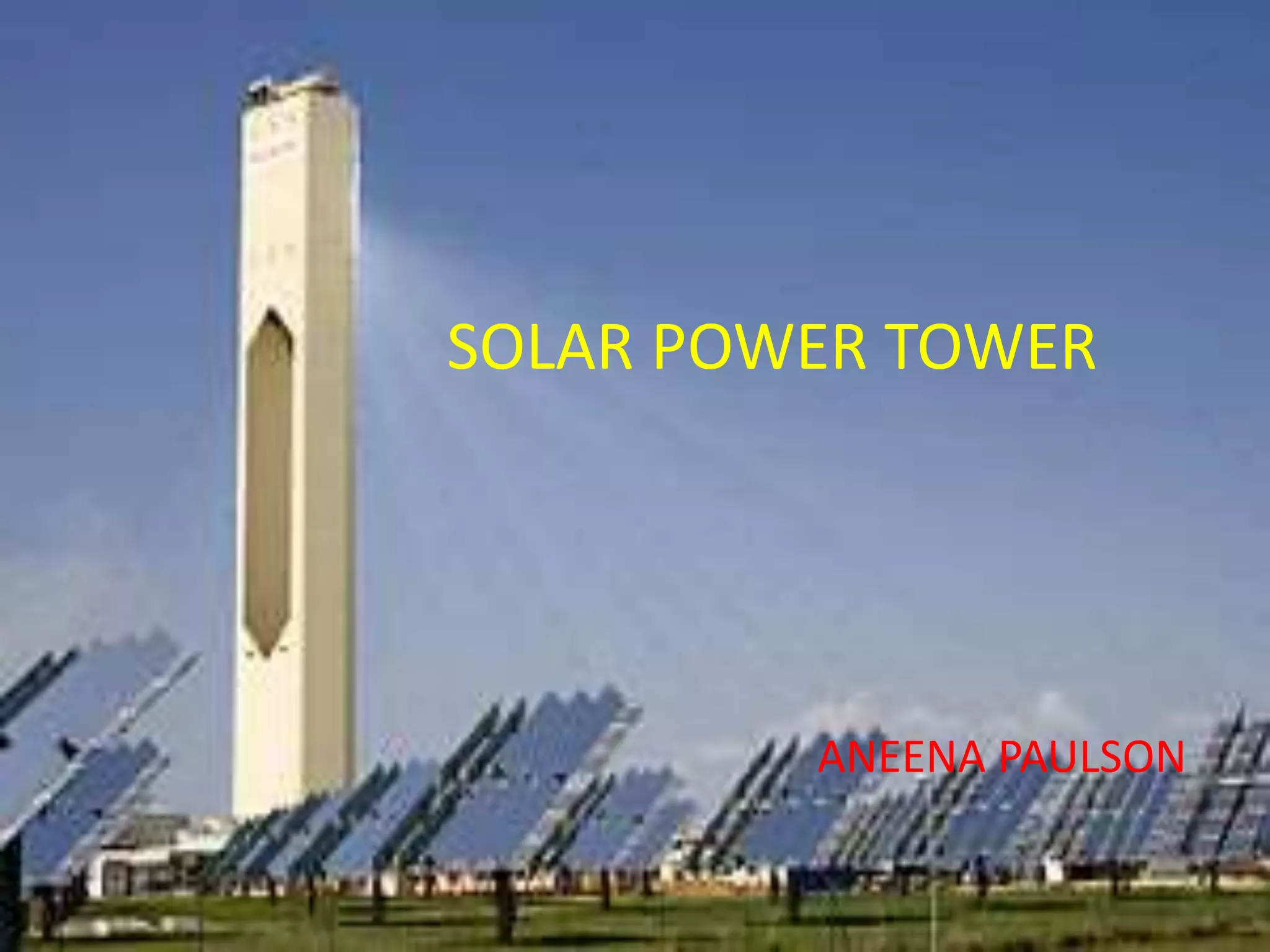 solar power tower | PPTX