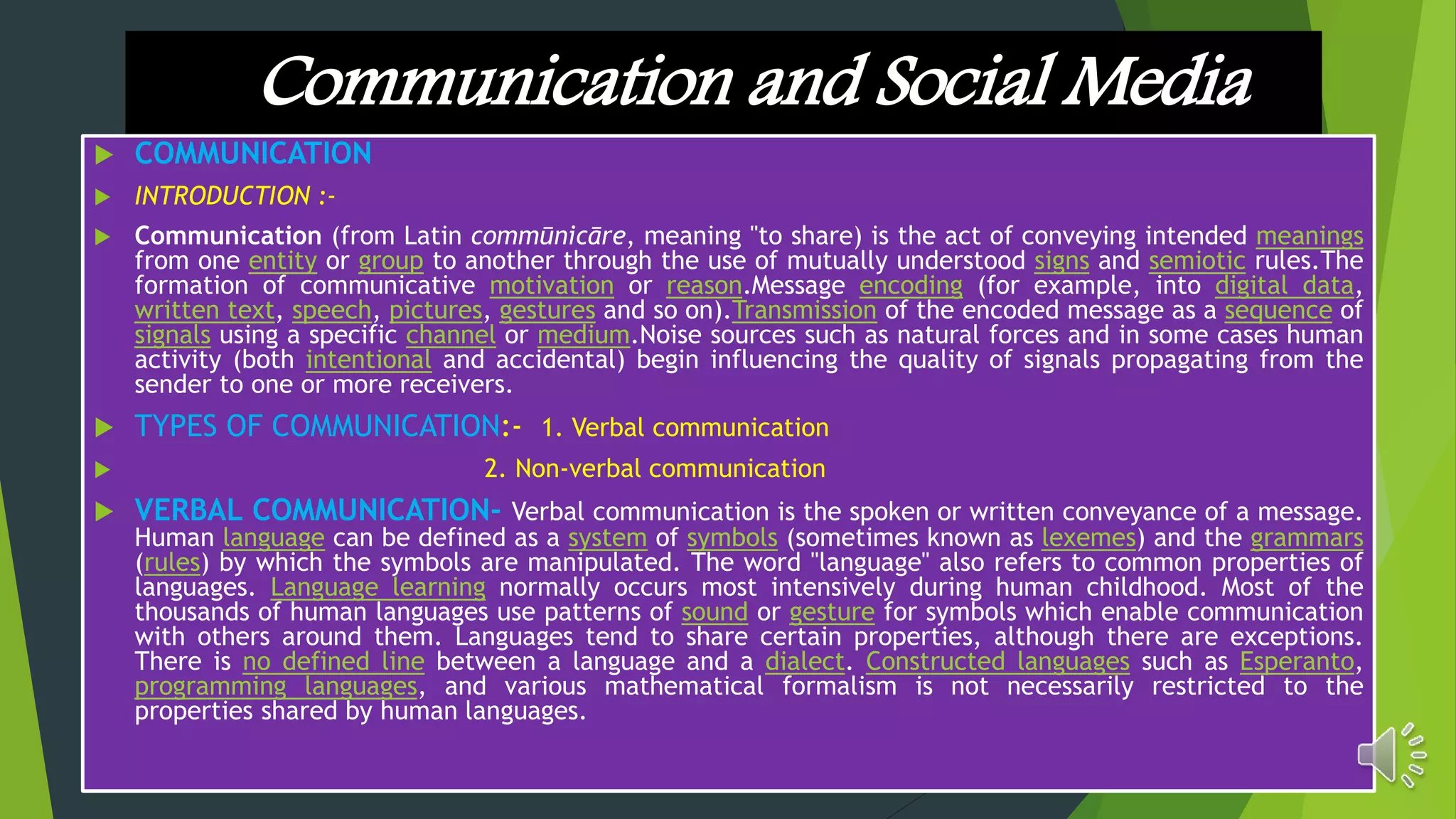 communication and social media | PPTX