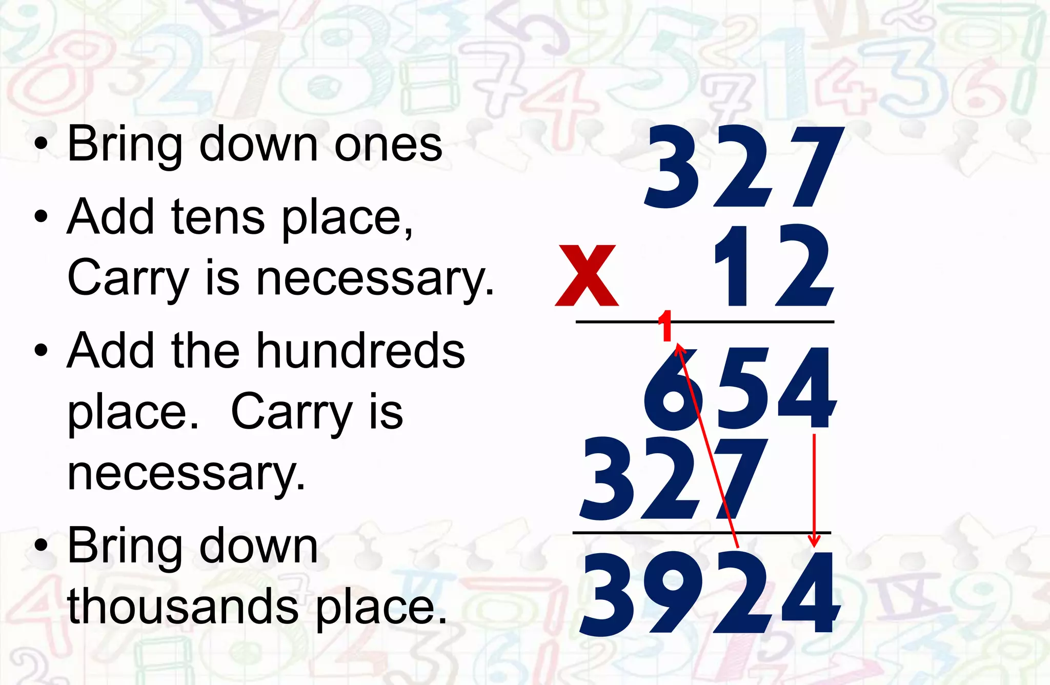 Multiplying 2 to 3 multiplicand by 2-digit multiplier | PPTX