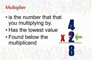 Multiplying 2 to 3 multiplicand by 2-digit multiplier | PPTX