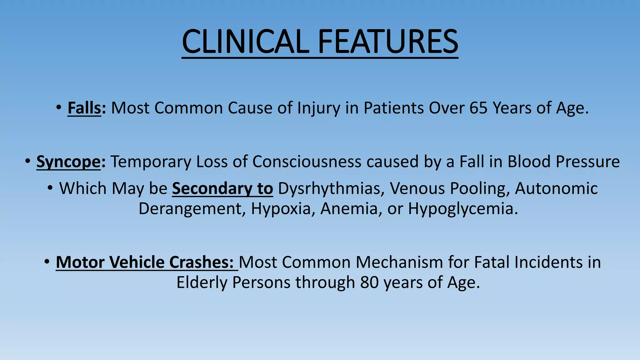 GERIATRIC TRAUMA | PPTX
