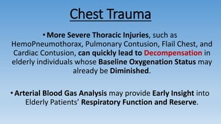 GERIATRIC TRAUMA | PPTX