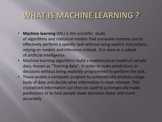 Machine Learning | PPTX