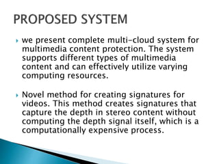 Cloud-Based Multimedia Content Protection System | PPTX