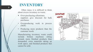 8 WASTES IN LEAN MANUFACUTING & OVERVIEW OF VSM | PPTX