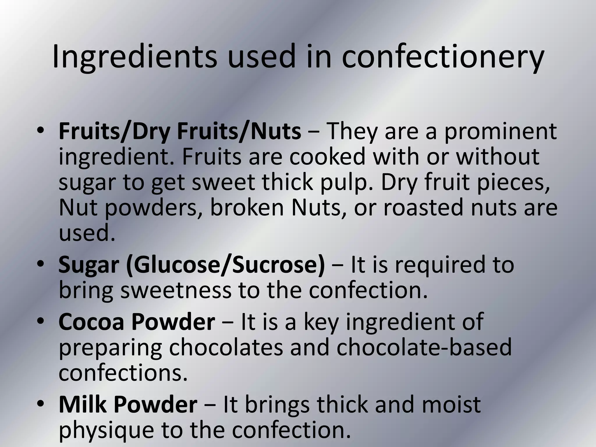 confectionery | PPTX