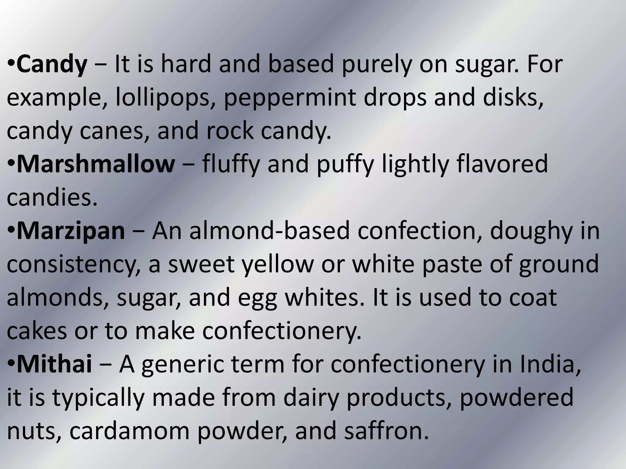 confectionery | PPTX