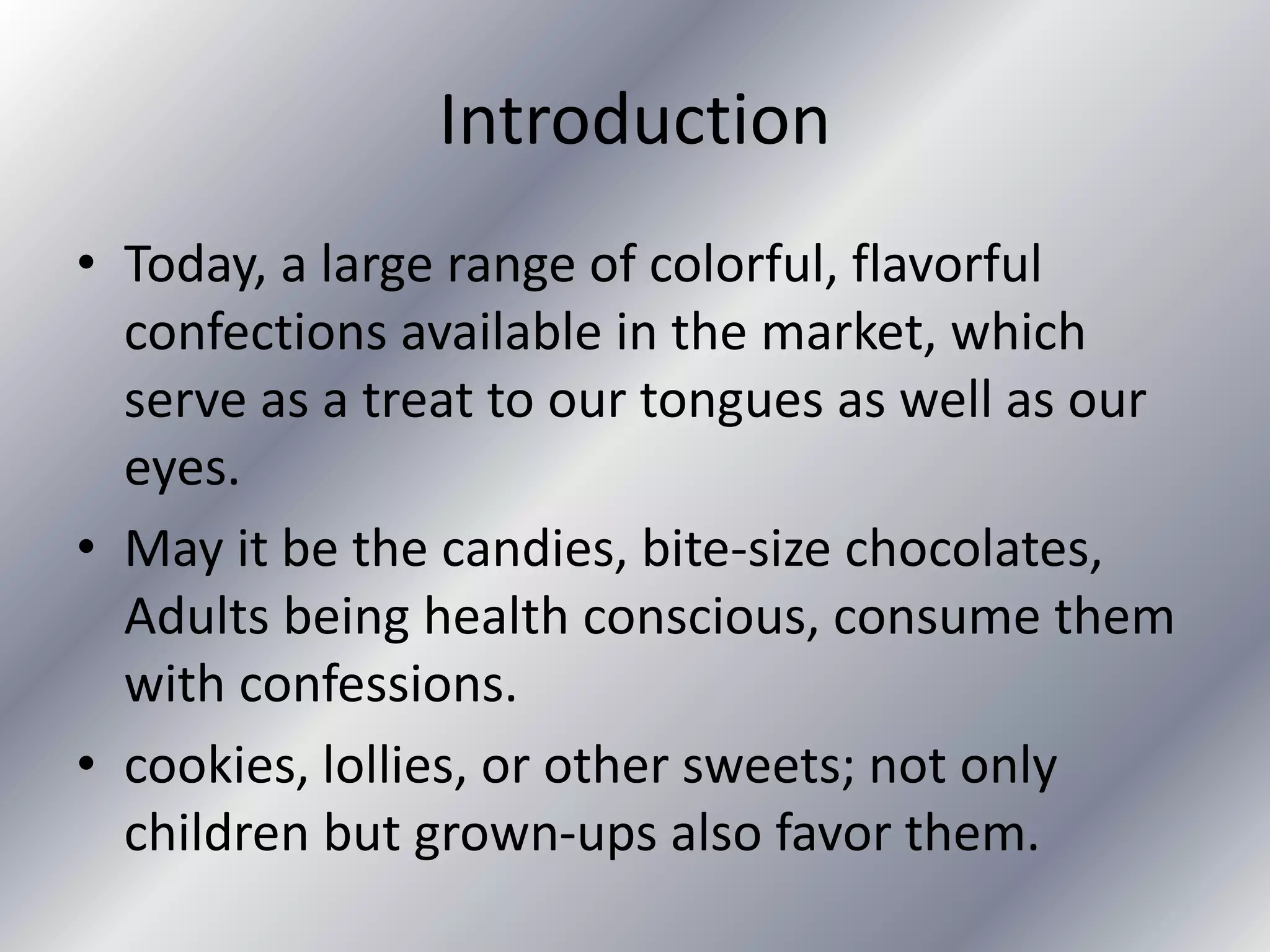 confectionery | PPTX