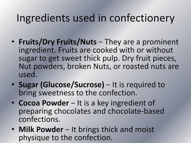confectionery | PPTX