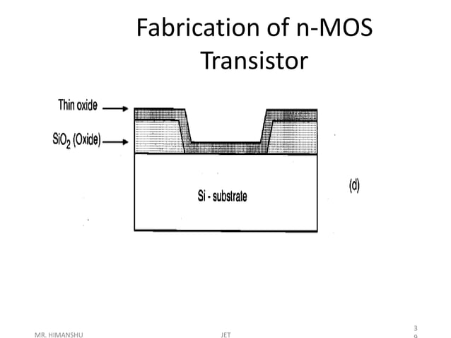 MOSFET(ABOUT,FABRICATION) | PPTX | Chemistry | Science