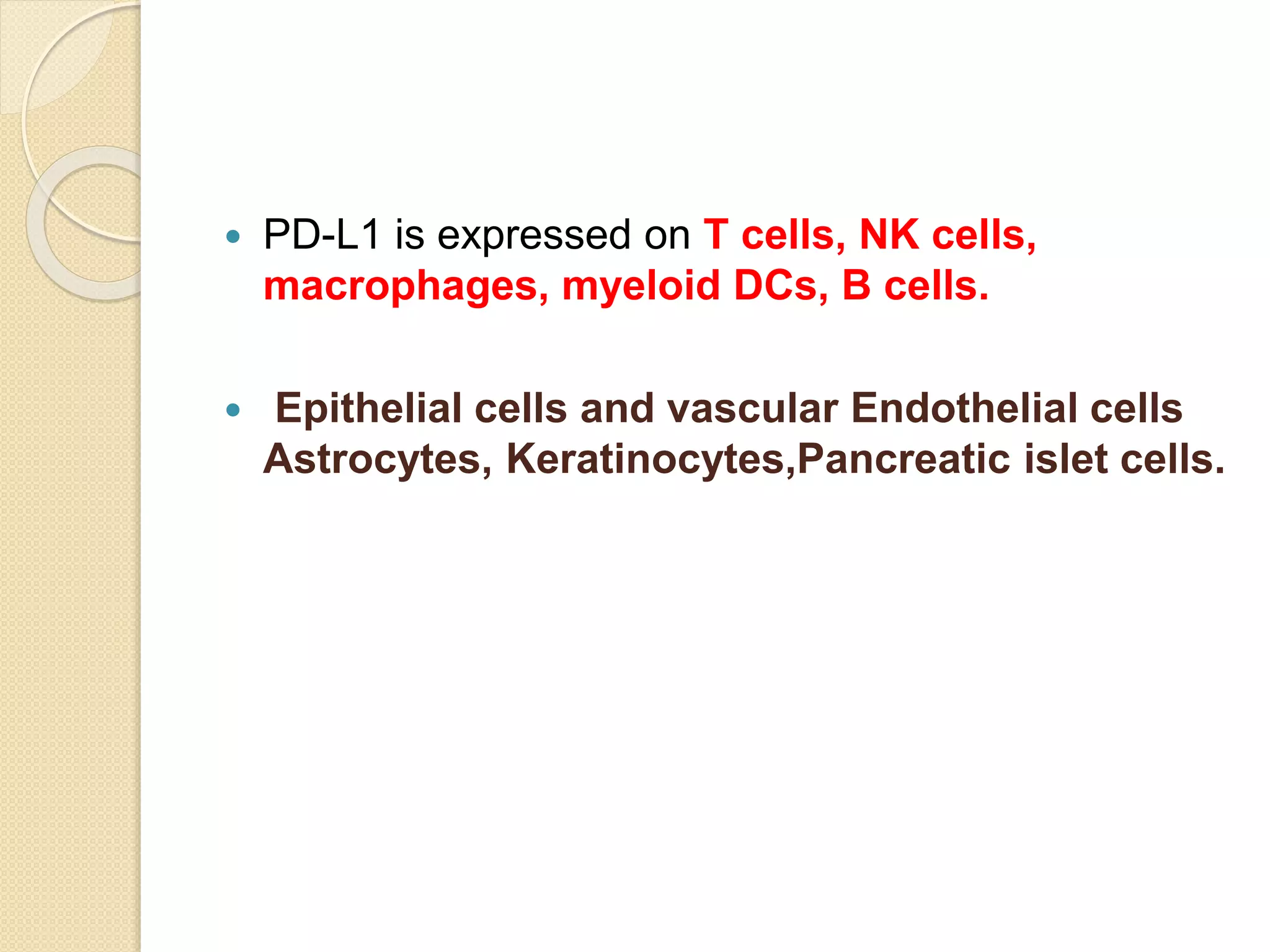 PD-L1 ROLE IN CANCER IMMUNOTHERAPY | PPTX