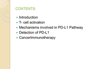 PD-L1 ROLE IN CANCER IMMUNOTHERAPY | PPTX
