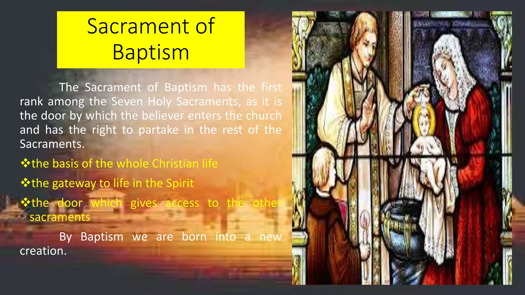 Introduction to Sacraments (Sacraments and Sacramentals) | PPTX