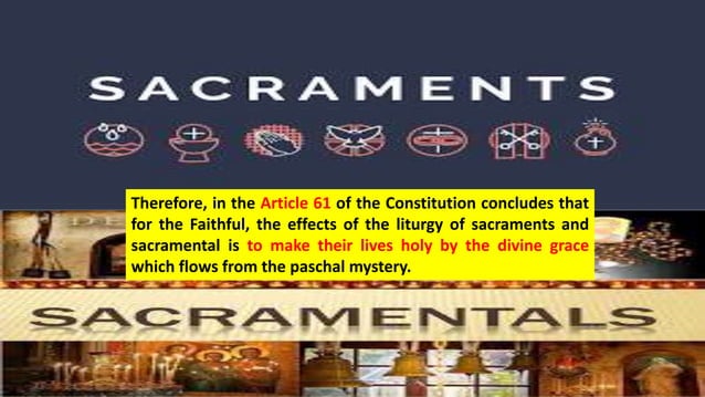 Introduction to Sacraments (Sacraments and Sacramentals) | PPTX