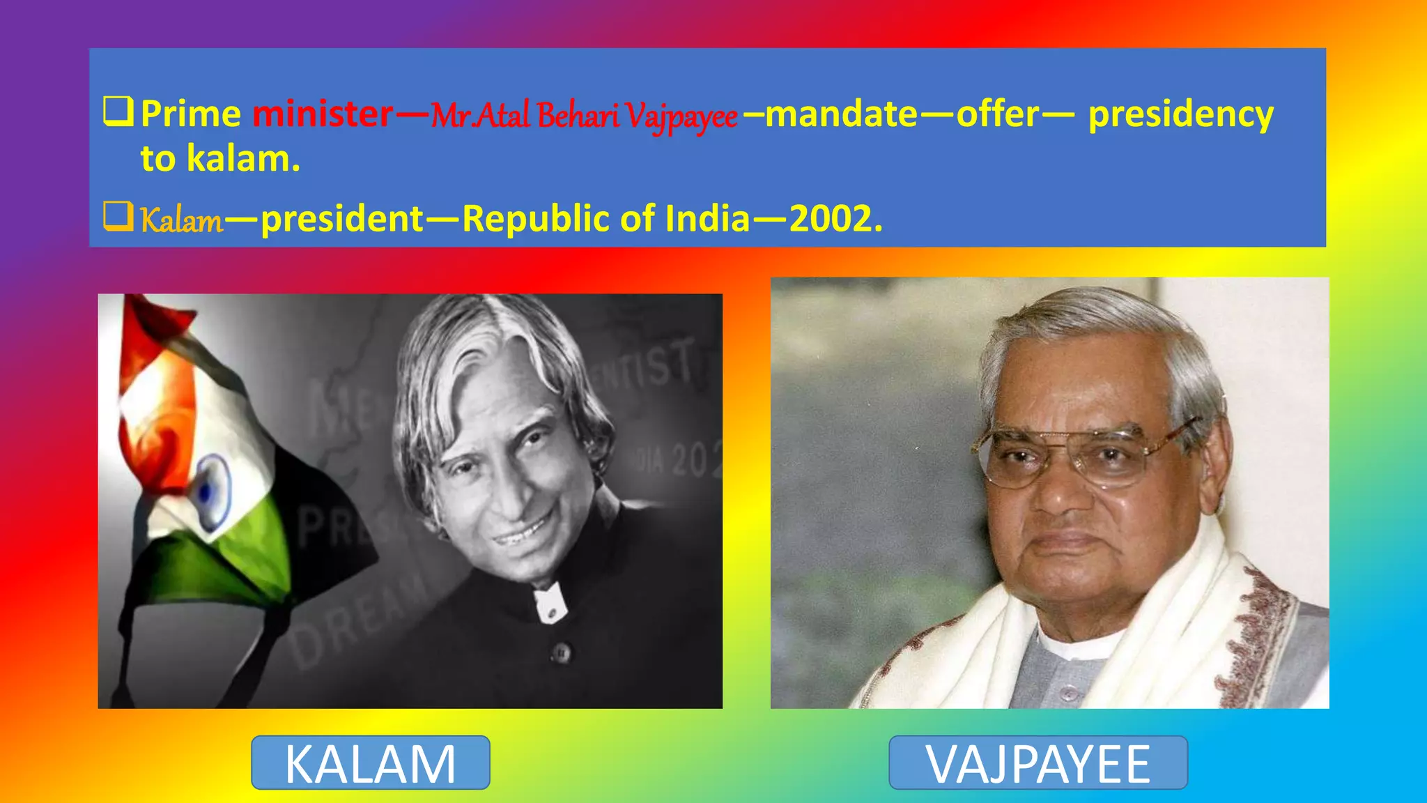Ppt on APJ Abdul Kalam by kyathi sushma | PPTX | Sikhism | Religion ...