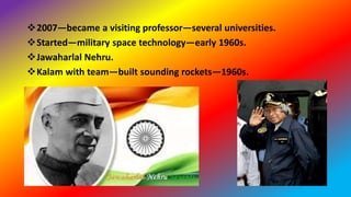 Ppt on APJ Abdul Kalam by kyathi sushma | PPTX