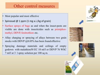 Insecticide resistance management strategies in Stored grain pests | PPTX