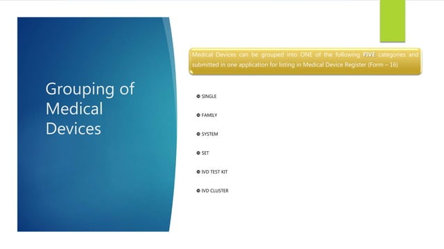Medical Device (Grouping) | PPTX