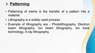 Micro Electro Mechanical System | PPT
